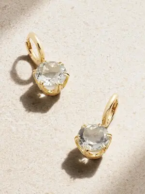 Ileana Makri Mini Crown 18-karat Amethyst Earrings - Gold