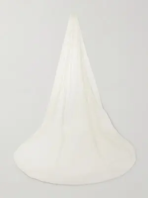 Safiyaa Edith Embellished Tulle Veil