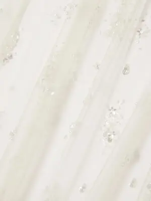Safiyaa Edith Embellished Tulle Veil
