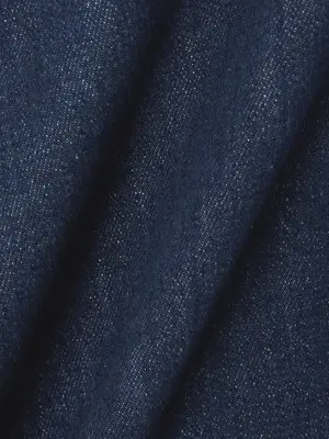 Another Tomorrow Cropped Denim Trucker Jacket