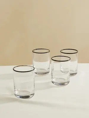 LOUISE ROE Sophia Roe S.r. Collection Low Set Of Four Glasses - Neutrals