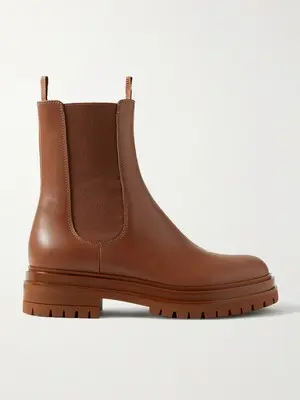GIANVITO ROSSI Chester Leather Chelsea Boots