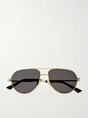 Bottega Veneta Aviator-style Sunglasses - Gold