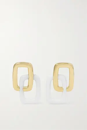 EMILY P. WHEELER Bernadette Peggy Stud 18-karat Agate Earrings - Gold
