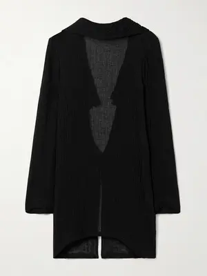 Lisa Marie Fernandez Open-back Ruffled Tunic - Black