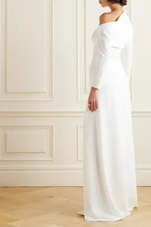 16Arlington Adelaide One-shoulder Crepe Gown