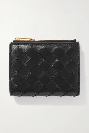 Bottega Veneta Intrecciato Leather Wallet - Black