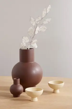 RAAWII Strøm Set Of Three Mini Earthenware Bowls