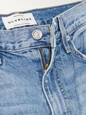 SLVRLAKE Selena Mid-rise Wide-leg Jeans - Blue