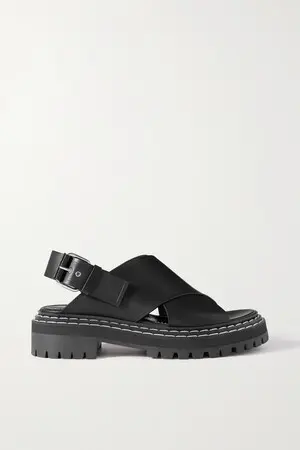 Proenza Schouler Leather Slingback Sandals