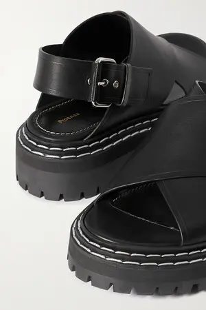 Proenza Schouler Leather Slingback Sandals