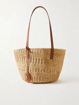 Saint Laurent Panier Small Raffia Tote