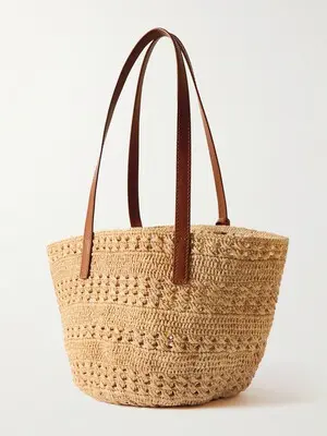 Saint Laurent Panier Small Raffia Tote