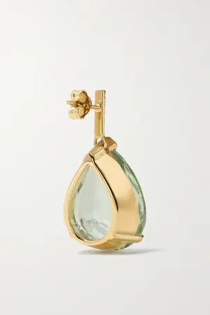Mateo 14-karat Gold Amethyst And Diamond Earrings