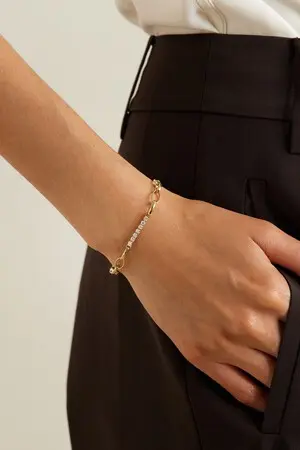 JENNIFER MEYER Medium Edith 18-karat Diamond Bracelet