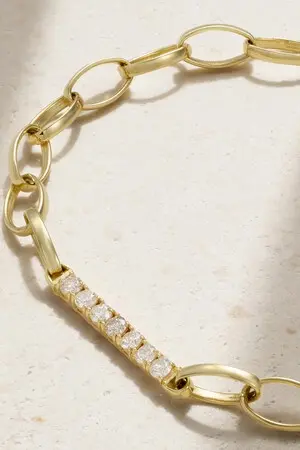 JENNIFER MEYER Medium Edith 18-karat Diamond Bracelet