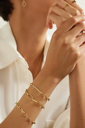 JENNIFER MEYER Medium Edith 18-karat Diamond Bracelet
