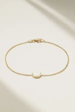 JENNIFER MEYER Mini Carson 18-karat Diamond Bracelet - Gold