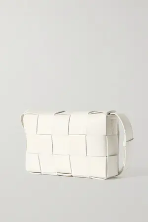 Bottega Veneta Cassette Medium Intrecciato Leather Shoulder Bag