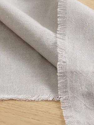 Brunello Cucinelli Frayed Linen Placemat And Napkin Set
