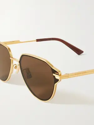 Bottega Veneta Glaze Round-frame Sunglasses