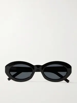 Saint Laurent Oval-frame Sunglasses - Black