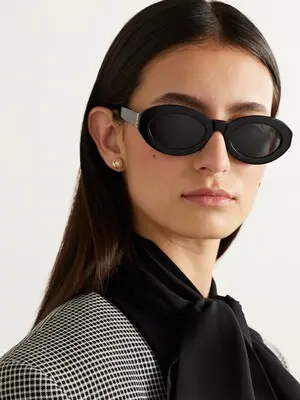 Saint Laurent Oval-frame Sunglasses