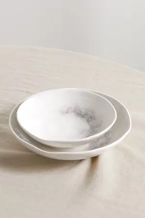 Brunello Cucinelli Set Of Two Ceramic Bowls - Gray