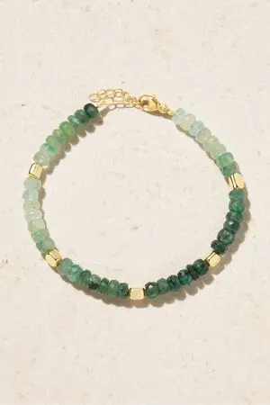 Jia Jia Jumbo 14-karat Gold Emerald Bracelet - Green