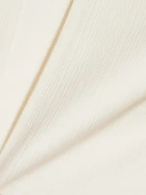 Theory Treeca Cropped Plissé-crepe Straight-leg Trousers