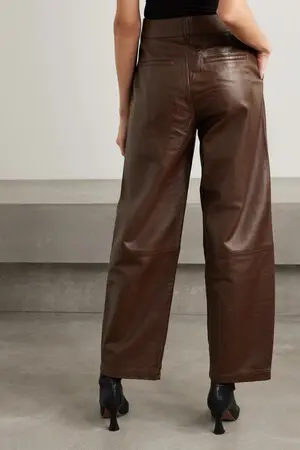 GOLDSIGN Trey Straight-leg Leather Pants