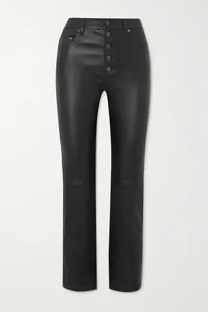 JOSEPH Den Cropped Leather Pants
