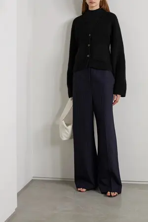 Khaite Scarlet Cashmere-blend Cardigan - Black