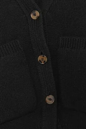 Khaite Scarlet Cashmere-blend Cardigan - Black