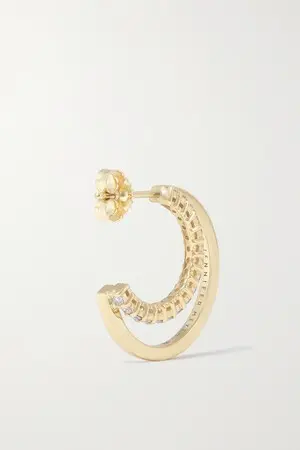 JENNIFER MEYER Double Hoop Diamond Earrings