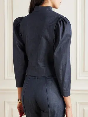 DESTREE Amoako Denim Peplum Jacket