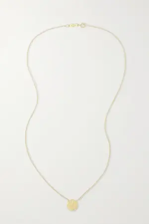 JENNIFER MEYER Mini Hammered Disc 18-karat Necklace