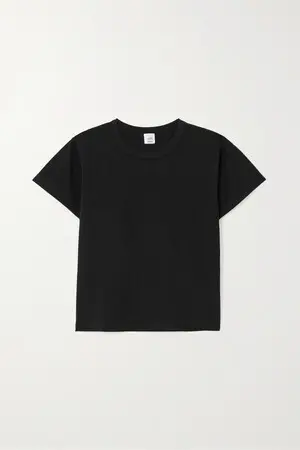 LESET Margo Cotton-jersey T-shirt - Black