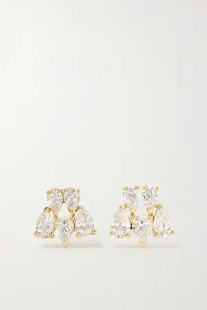 ANITA KO Clara 18-karat Diamond Earrings - Gold