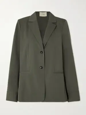 ST. AGNI Paneled Wool-blend Twill Blazer