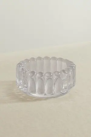 TOM DIXON Press Small Fluted Glass Bowl - Neutrals