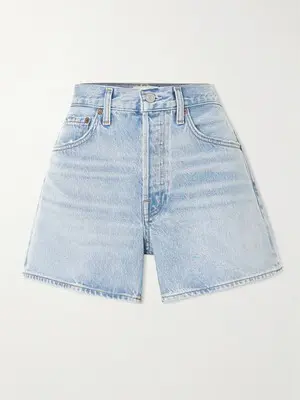 AGOLDE Parker Long Clean Denim Shorts