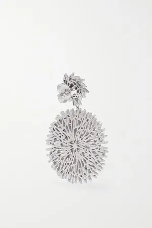 SUZANNE KALAN 18-karat White Diamond 'fireworks' Earrings