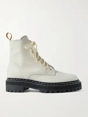 Proenza Schouler Textured-leather Ankle Boots