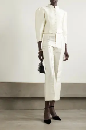 DESTREE Amoako Cropped Faille Jacket