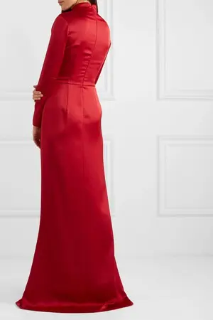 RASARIO Wrap-effect Draped Gown