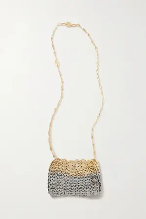 Rabanne 1969 Skyline Nano Chainmail Shoulder Bag - Silver