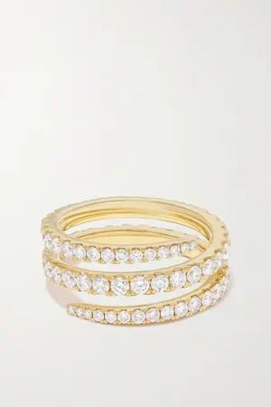 ANITA KO Coil 18-karat Diamond Ring - Gold