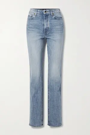 Khaite Danielle Stretch High-rise Straight-leg Jeans