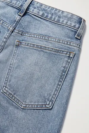 Khaite Danielle Stretch High-rise Straight-leg Jeans